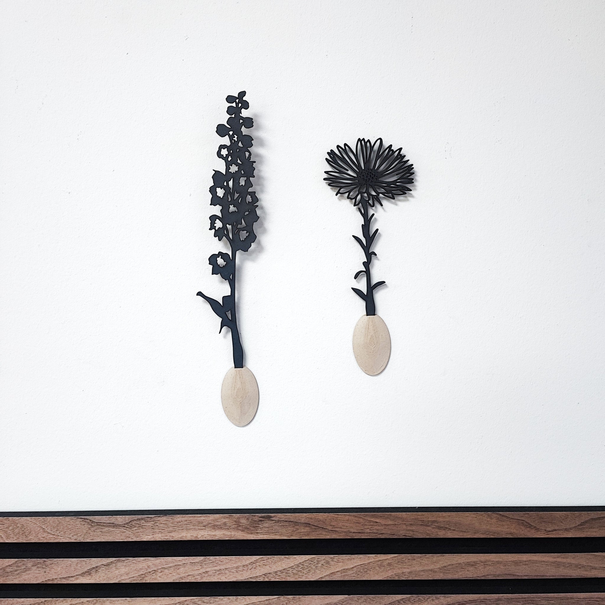Geboortebloemen zwart mdf | Joeff